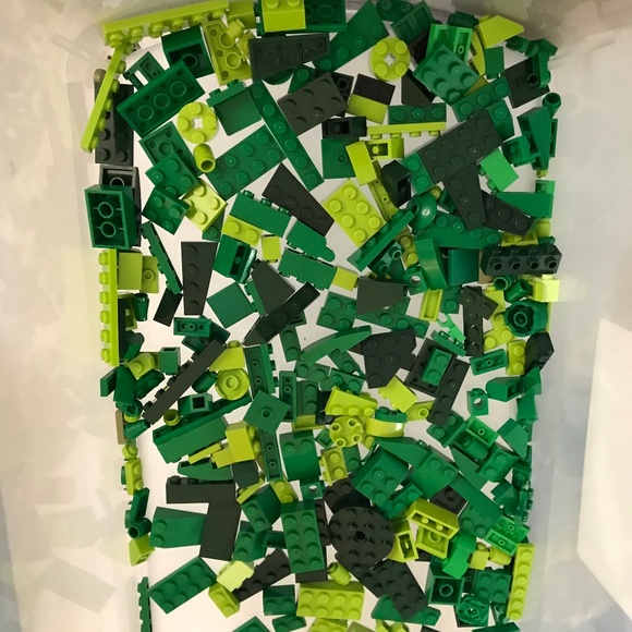 Lego | Toys | 7 Oz Mixed Green Legos Bricks Pieces | Poshmark